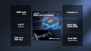 Vortex J24 Unlocked Smartphone, 6.5” HD+ Display, 4G LTE, Android 14 ...